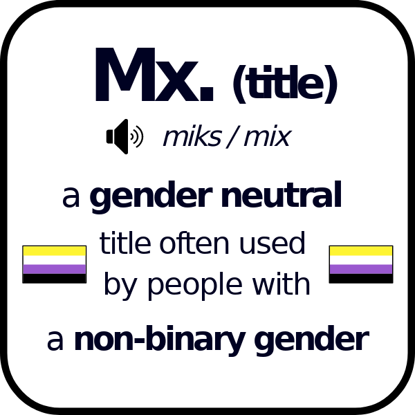 What Is Mx Title Editable Non binary Template Free SVG